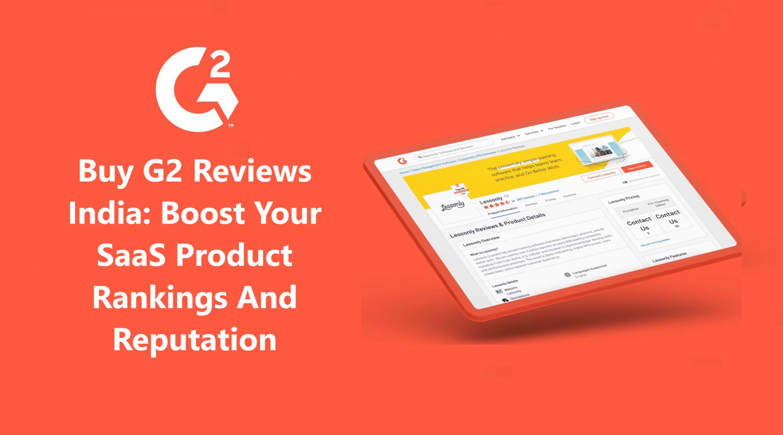 Buy G2 Reviews India: Boost Your SaaS Product Rankings And Reputation ...
